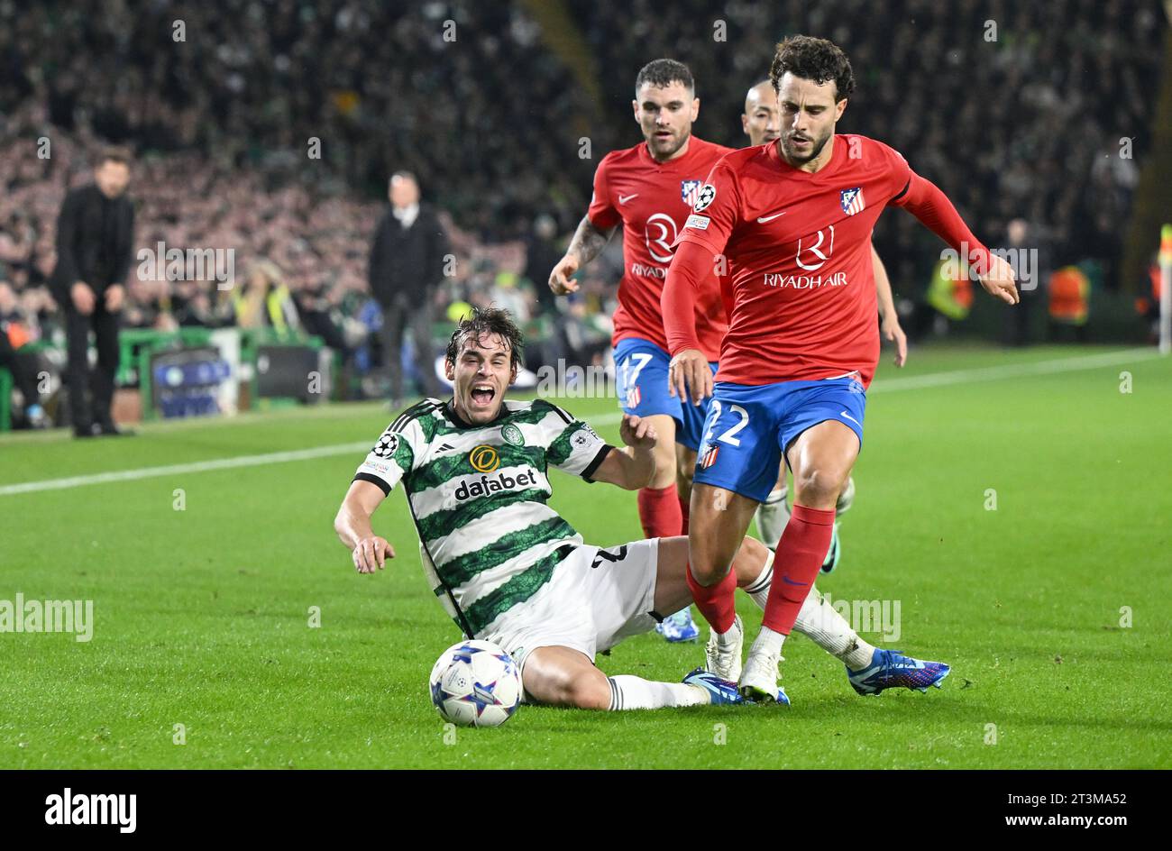 Glasgow, Scotland, 25th October 2023. Paulo Bernardo of Celtic and ...