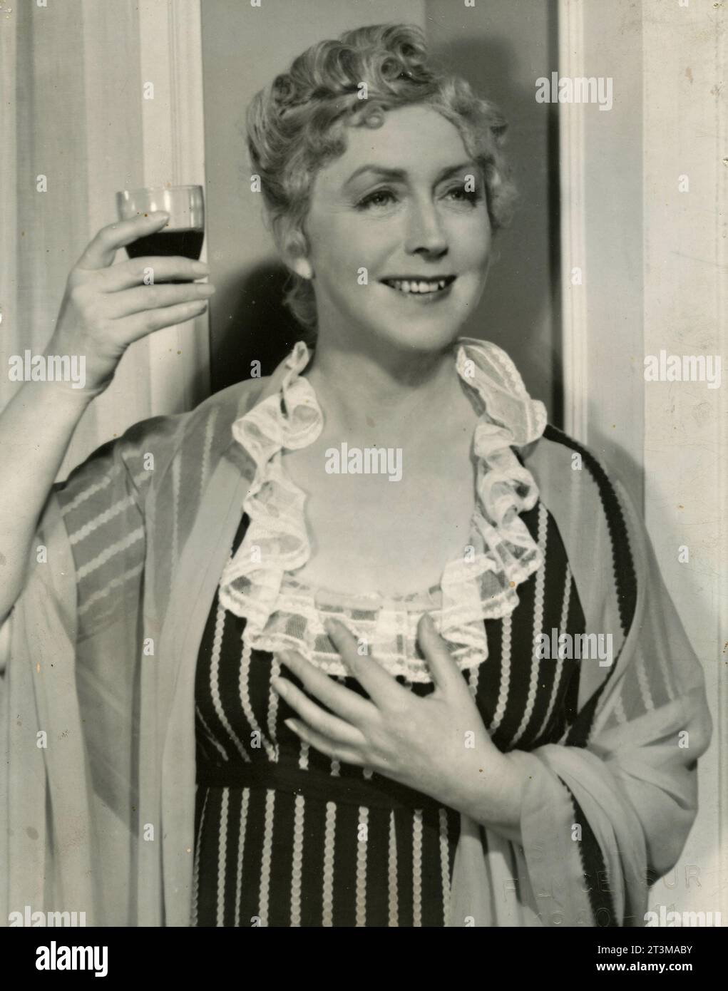 Danish actress Ellen Gottschalch in the movie Jeg Har Elsket Og Levet ...