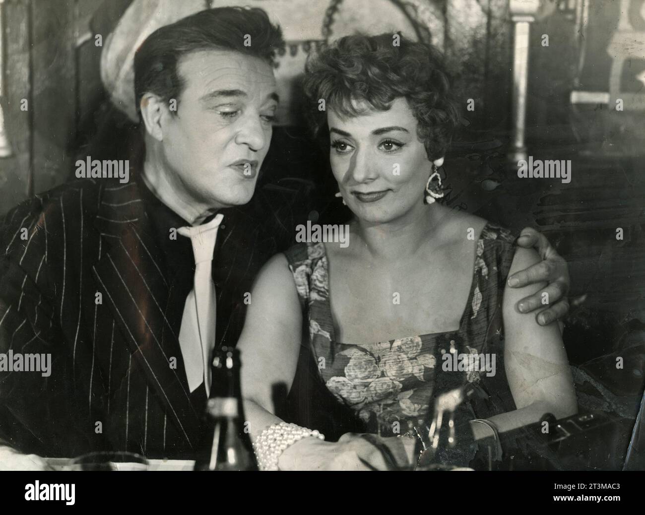 Danish actor Peter Malberg and actress Lily Broberg in the movie Der ...