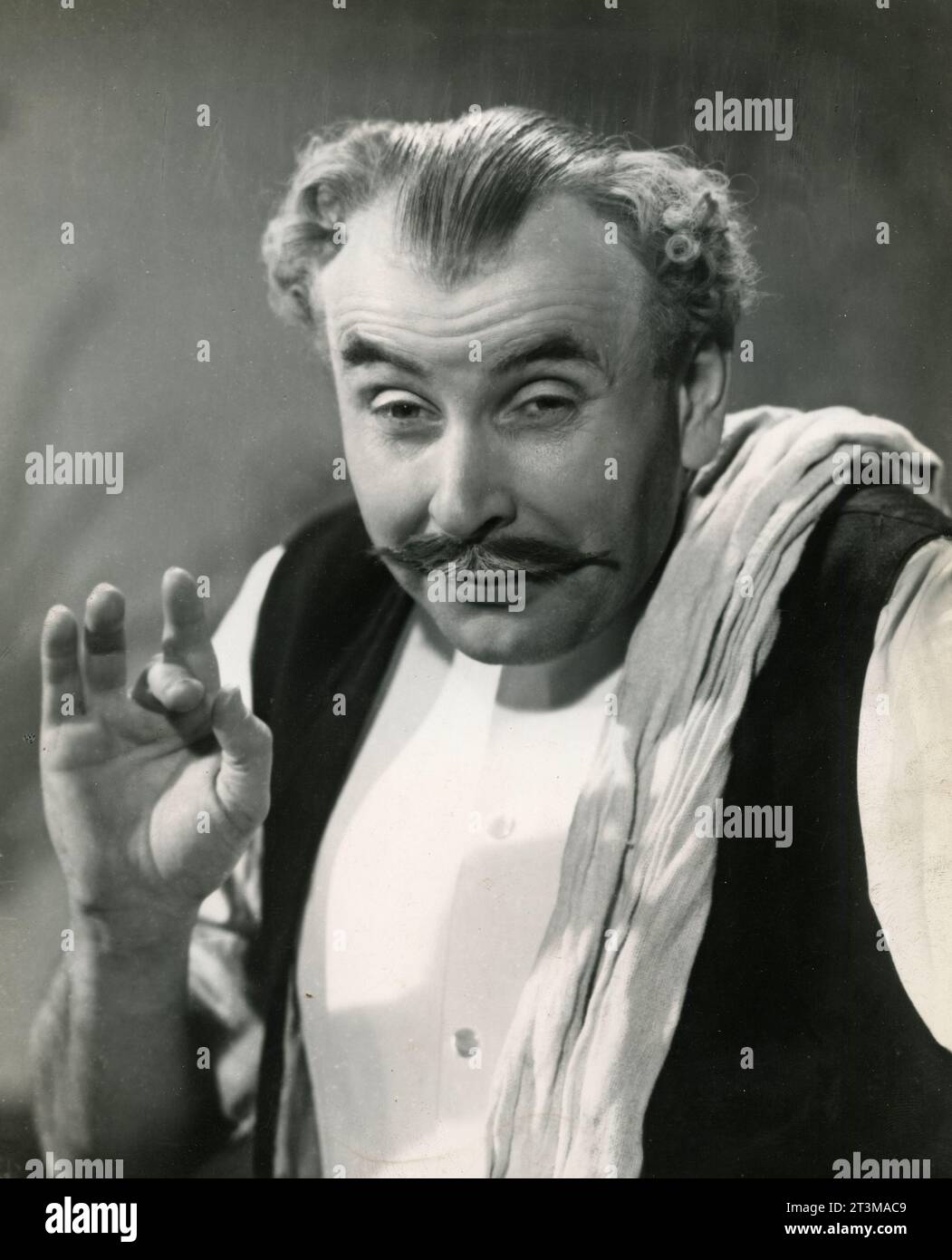 Danish actor Peter Malberg in the movie Lykke Paa Rejsen, Denmark 1947 ...