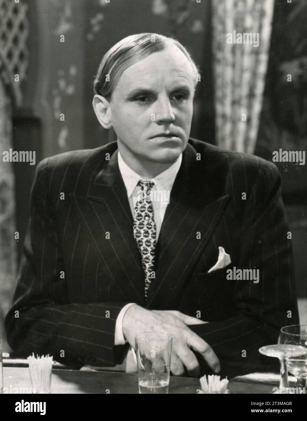 Danish actor Angelo Bruun in the movie Mordets Melodi, Denmark 1944 ...
