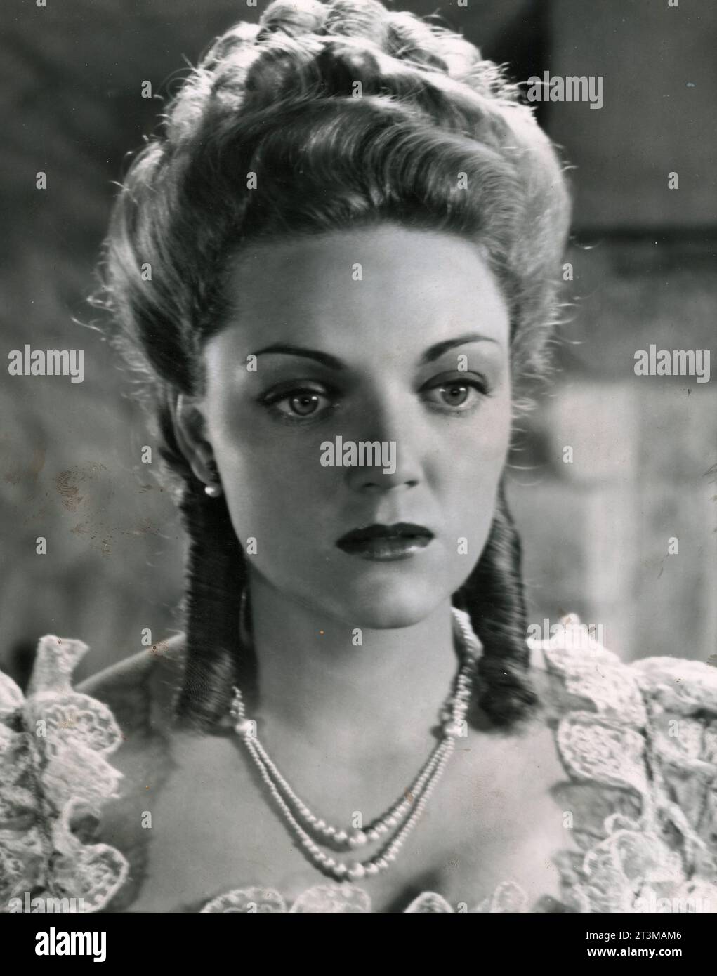 Danish actress Bodil Kjer in the movie Drama Paa Slottet, Denmark 1943 ...