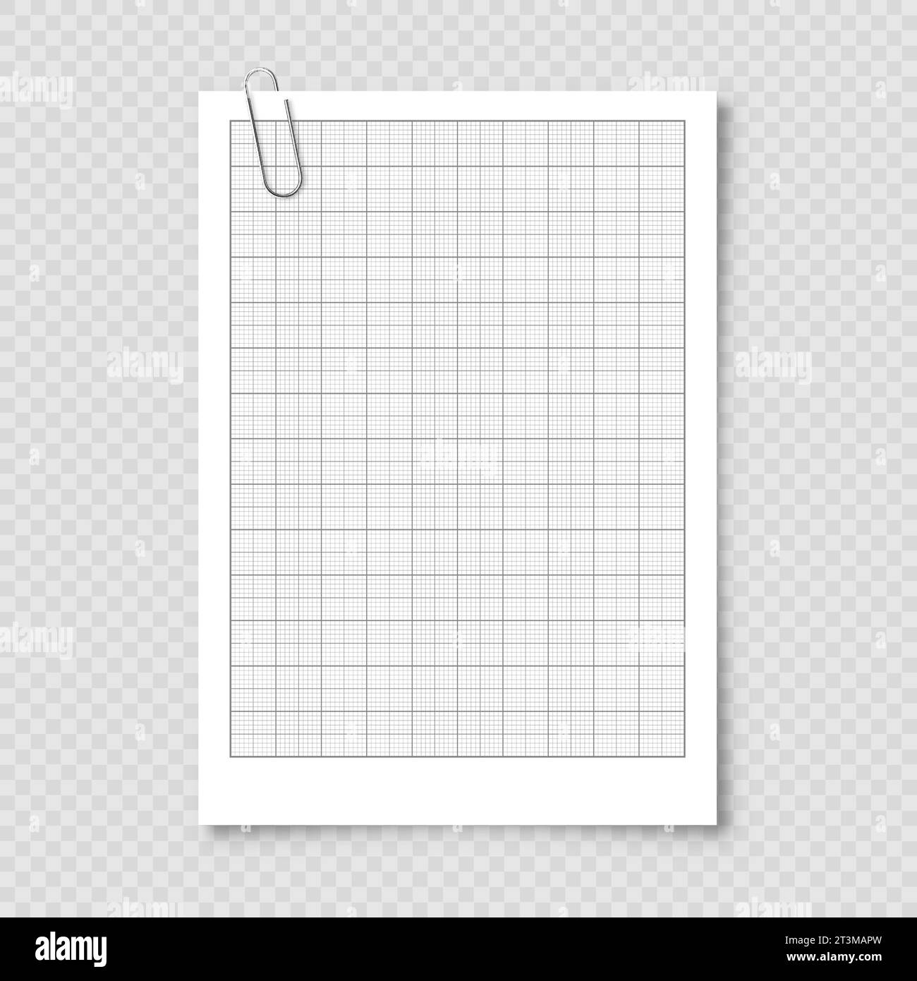 Sheet of graph paper with grid. Millimeter paper texture, geometric ...
