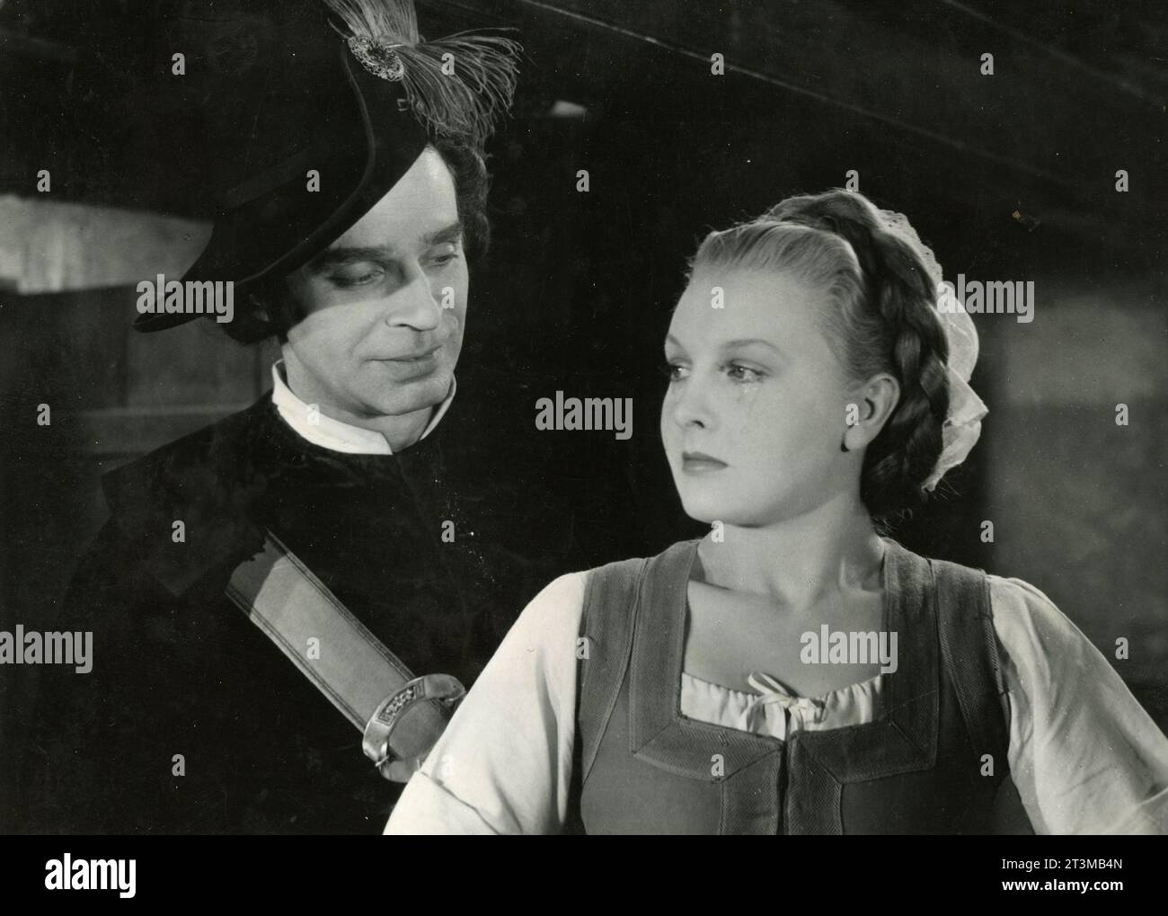 Danish actor Edouard Mielche and actress Grethe Thordahl in the movie ...