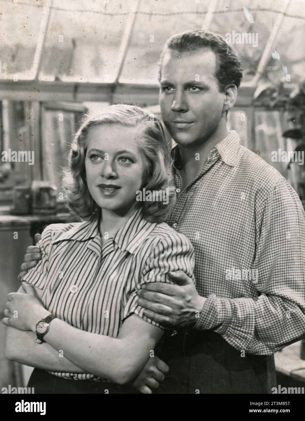 Danish actress Ingeborg Brams and actor Edvin Tiemroth in the movie ...