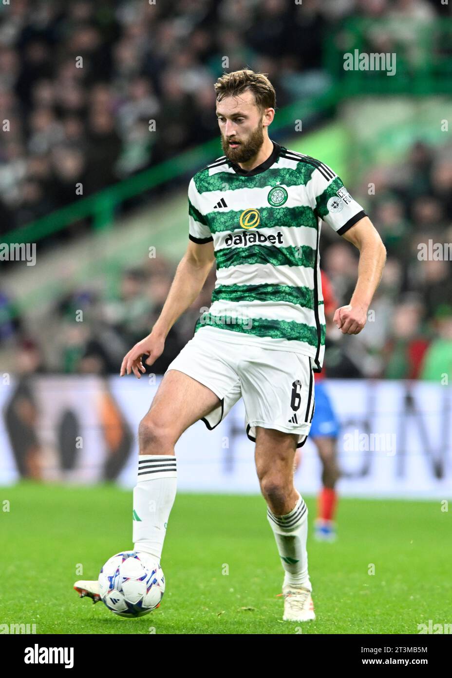 Glasgow, Scotland, 25th October 2023. Nathaniel Phillips of Celtic ...
