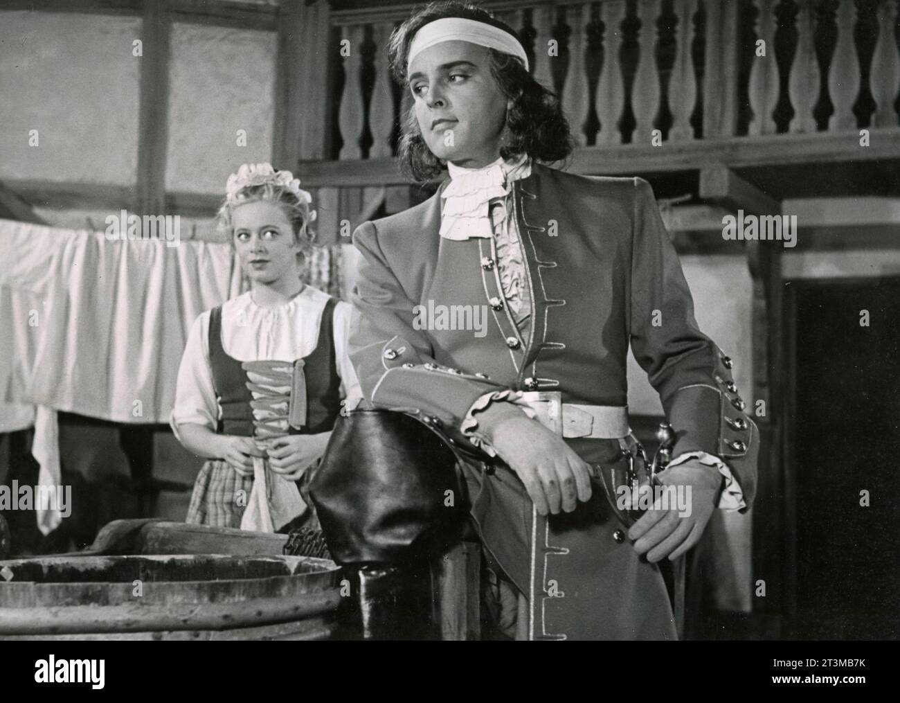 Danish actor Hans Kurt and actress Ingeborg Brams in the movie ...