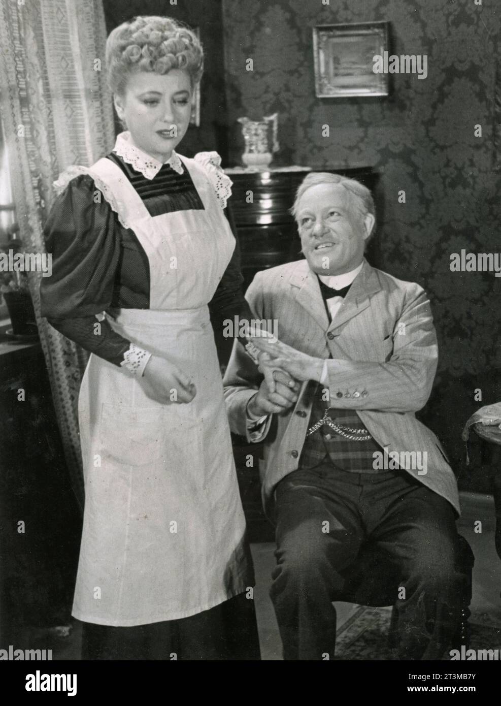 Danish actor Peter Malberg and actress Elga Olga Svendsen in the movie ...