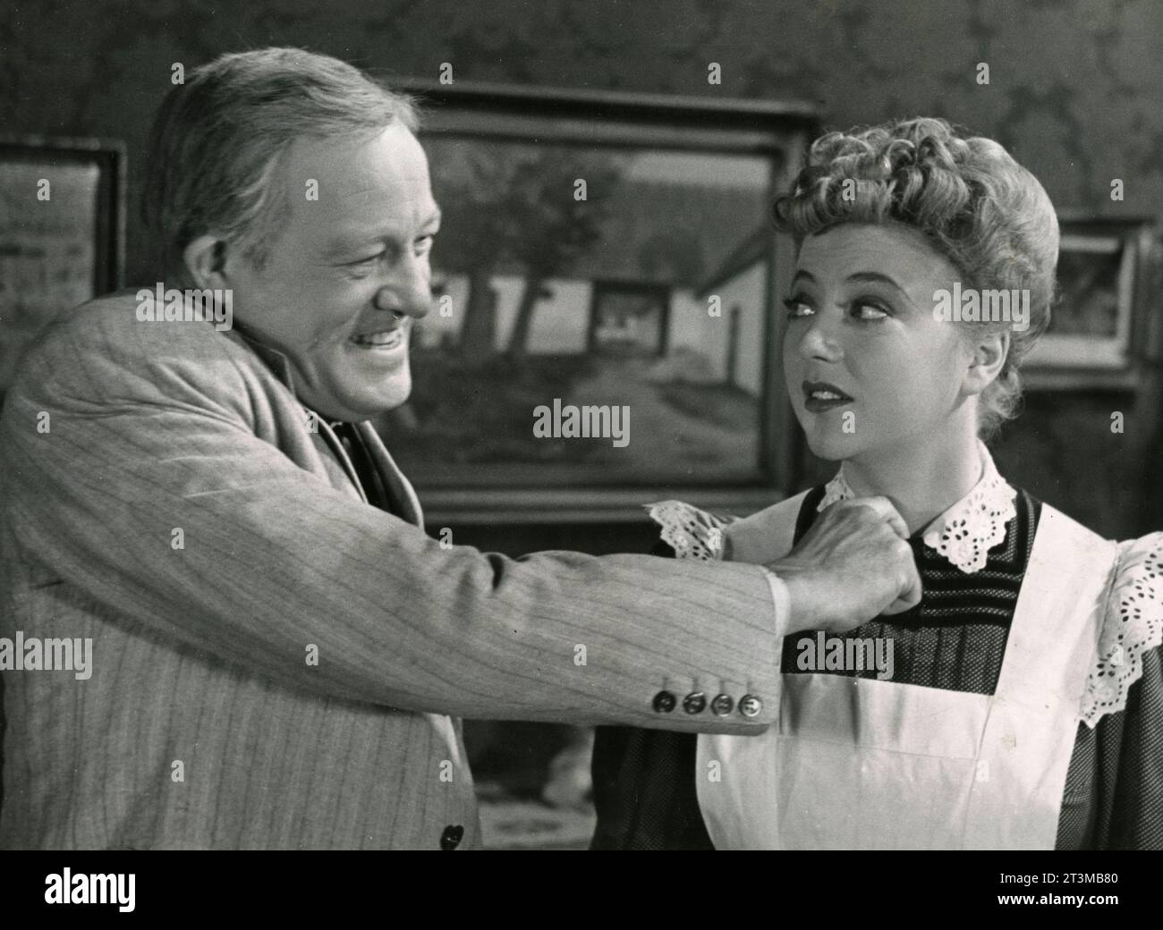 Danish actor Peter Malberg and actress Elga Olga Svendsen in the movie ...