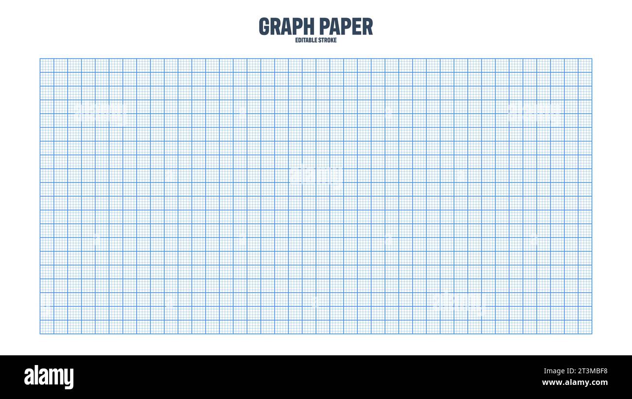 Sheet of graph paper with grid. Millimeter paper texture, geometric ...