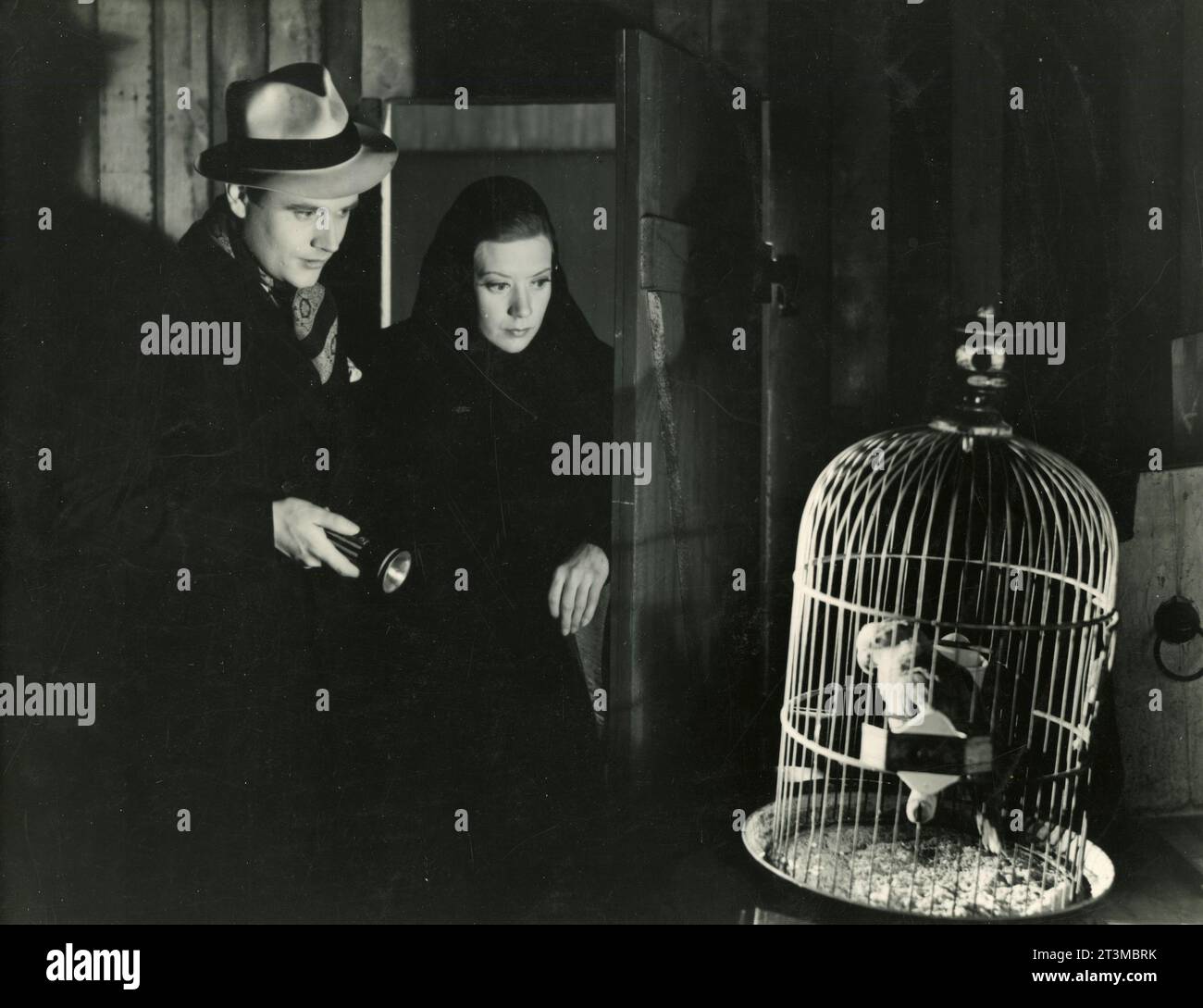 Danish actress Berthe Qvistgaard and actor Mogens Wieth in the movie ...