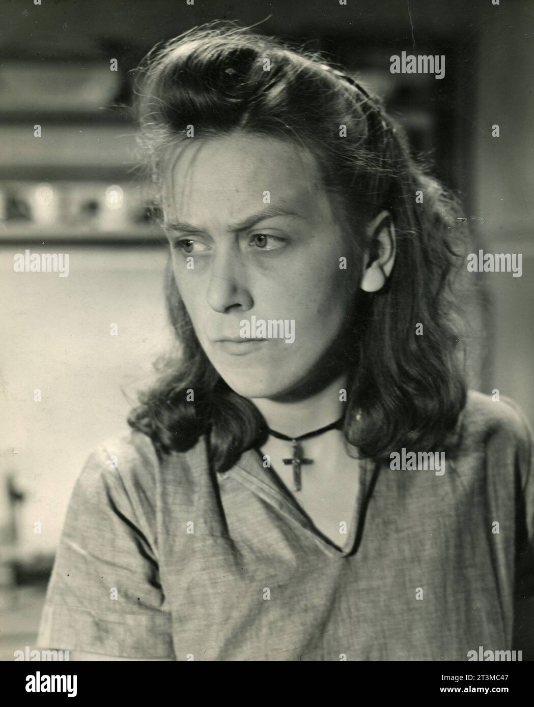 Danish actress Ingrid Matthiessen in the movie Peter Andrersen, Denmark ...