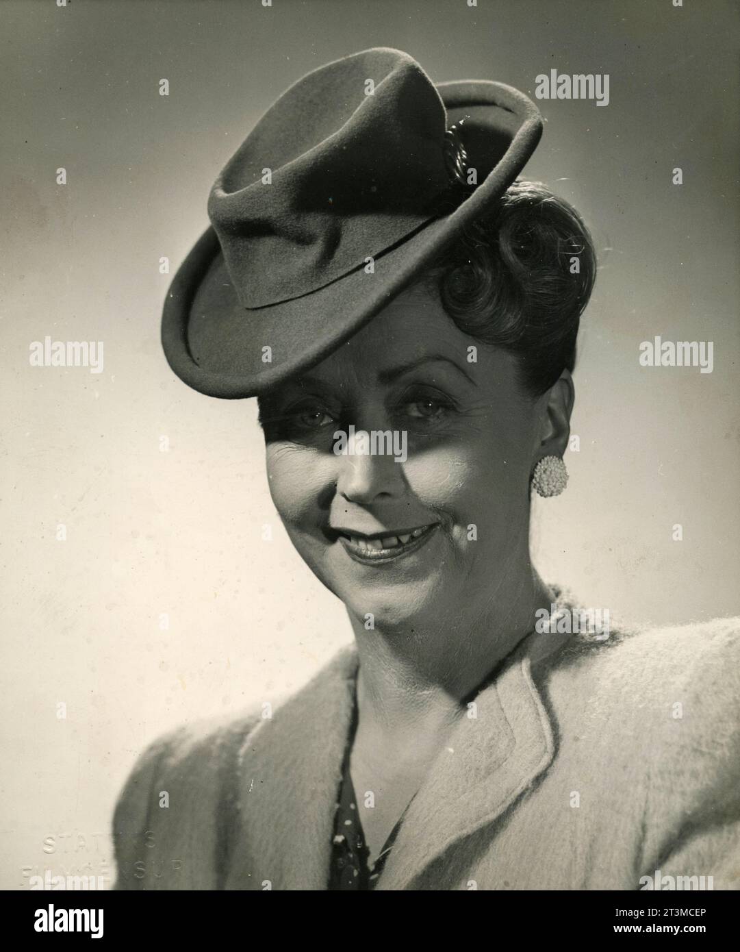 Danish actress Ellen Gottschalch in the movie Billet mrk., Denmark 1946 ...
