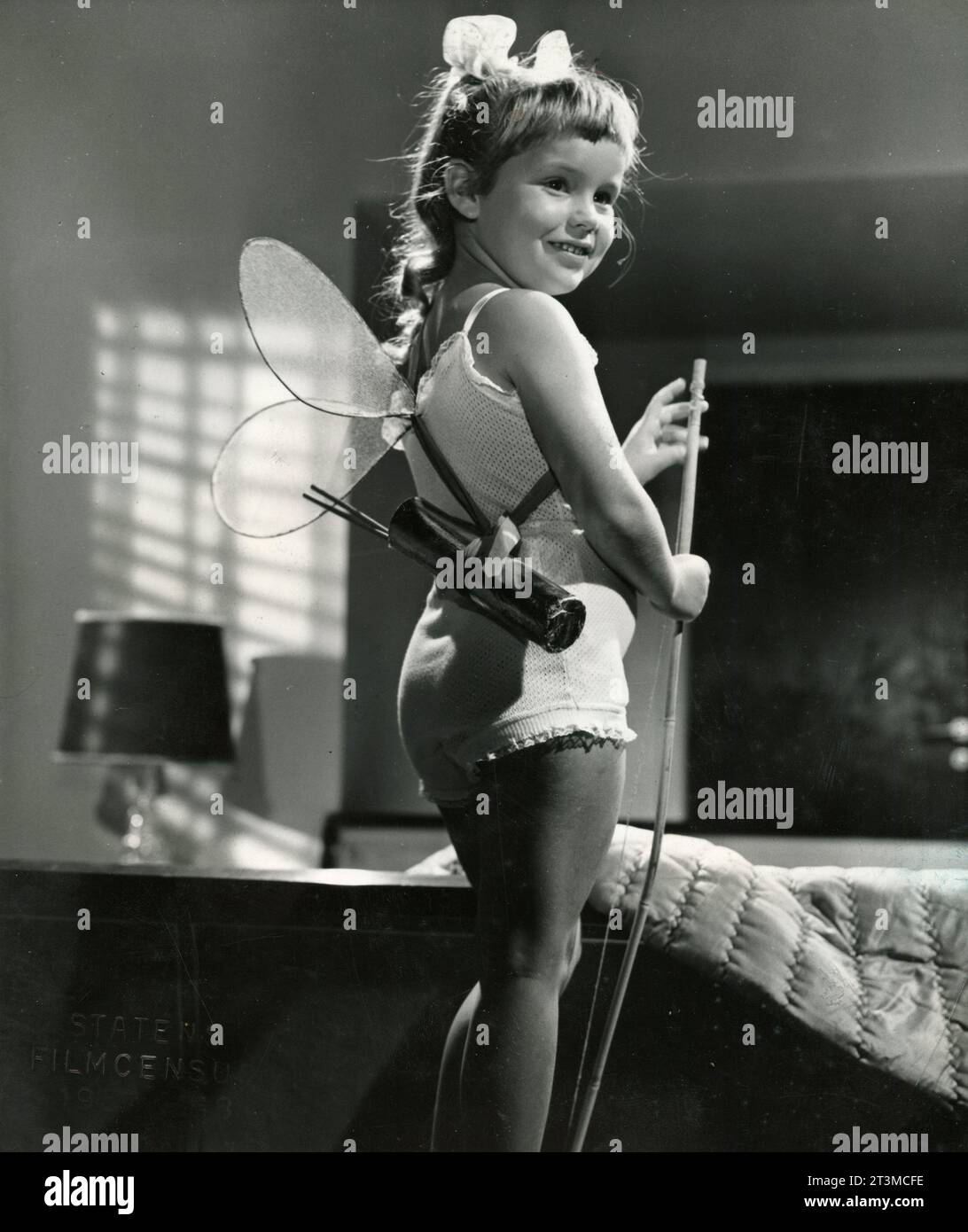 Danish actress Susanne Jensen in the movie Amor i Telefonen, Denmark ...