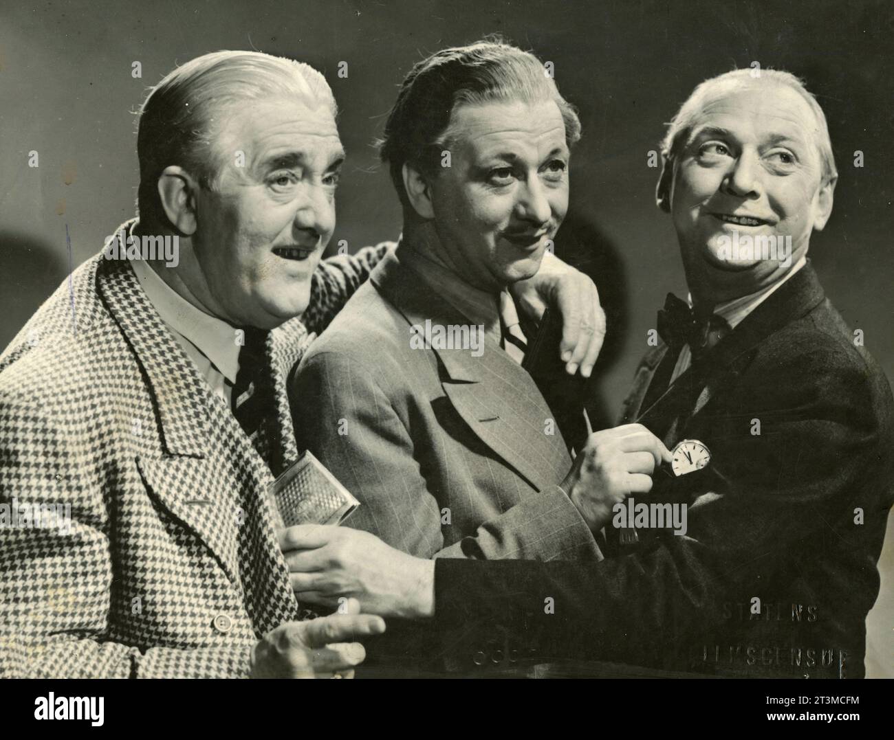 Danish actors Valdemar Schiøler Linck, Christian Arhoff, and Knud ...