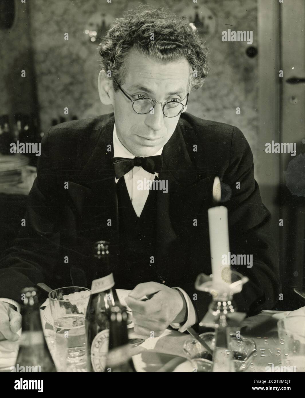 Danish actor Poul Muller in the movie Vores Lille By, Denmark 1954 ...