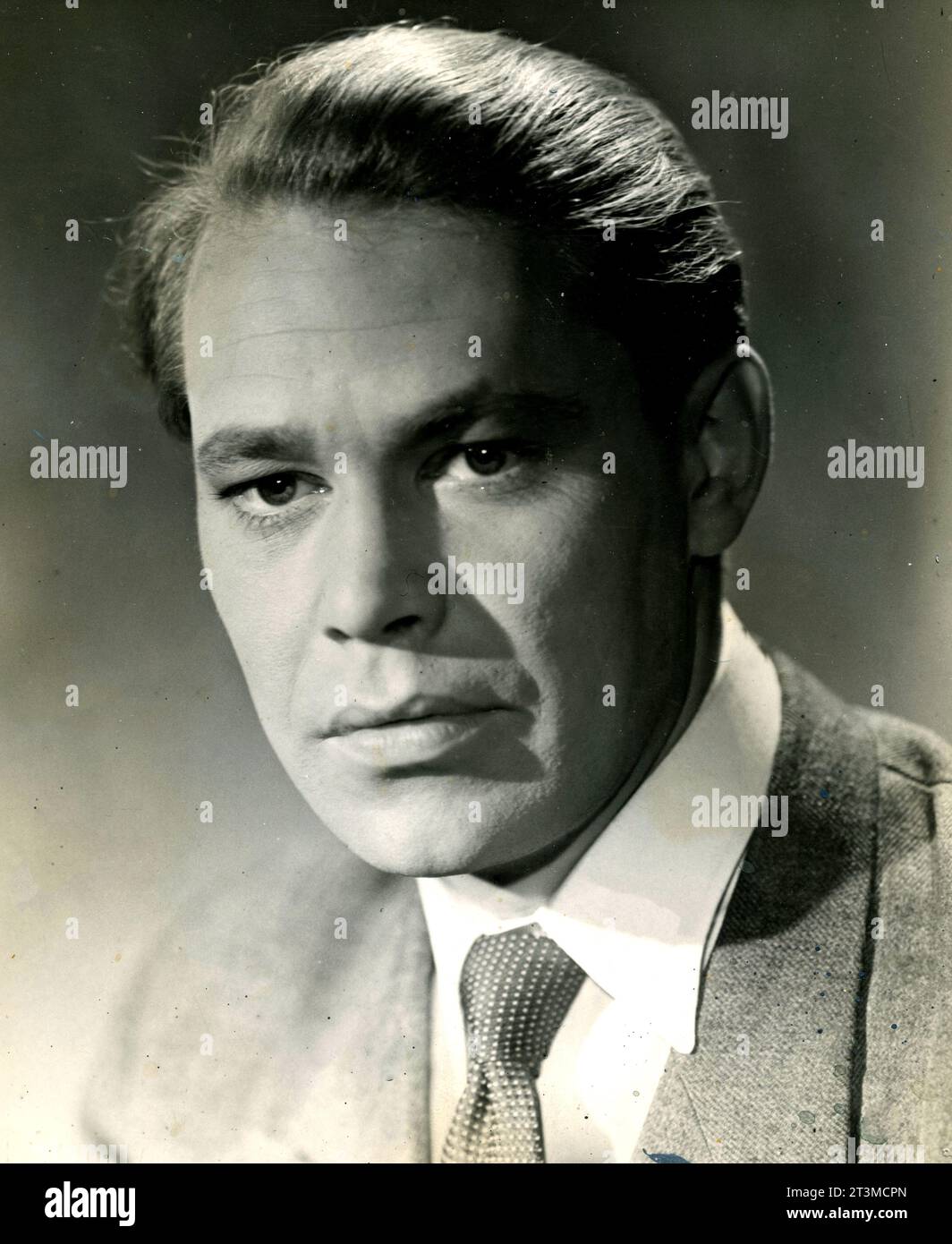 Danish actor Ole Rud in the movie I Gabestokken, Denmark 1950 Stock ...