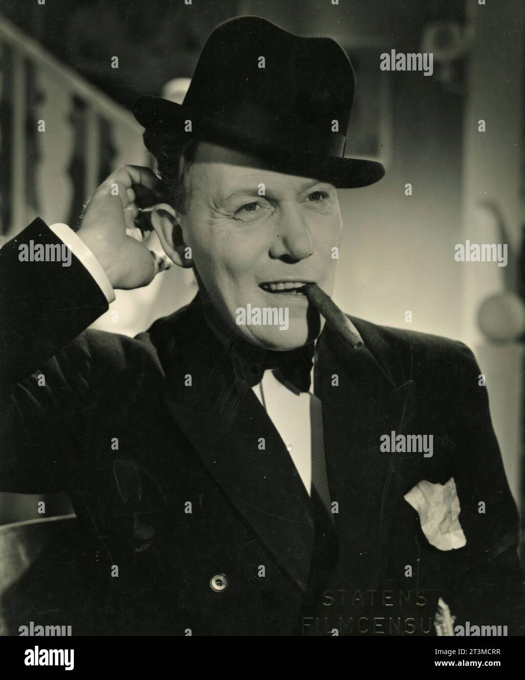 Danish actor Sigurd Langberg in the movie Tobiasnaetter, Denmark 1941 ...