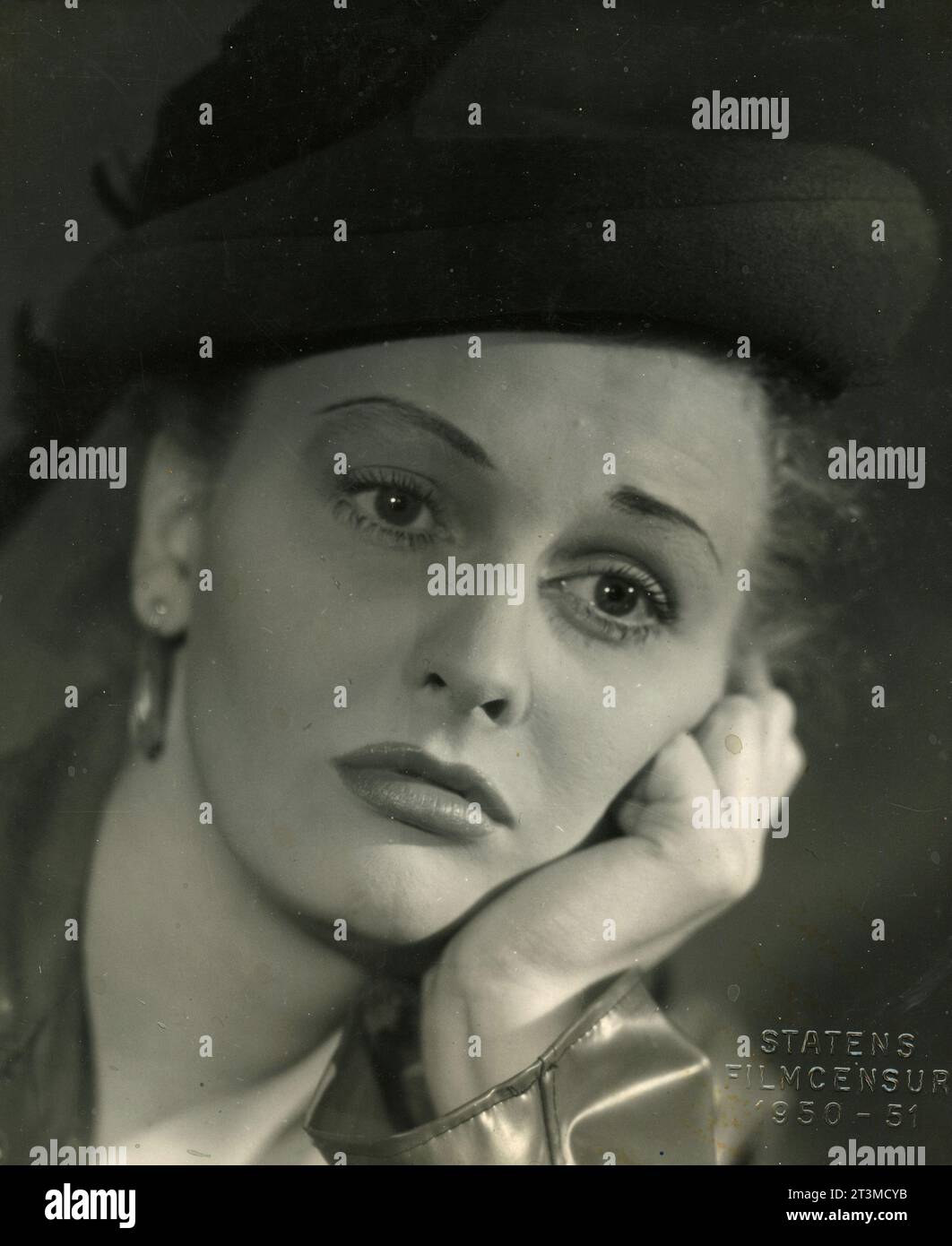 Danish actress Grethe Thordahl in the movie Smedestraede 4, Denmark ...