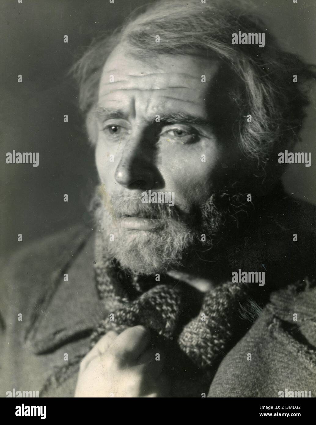 Danish actor Olaf Ussing in the movie Smedestraede 4, Denmark 1950 ...
