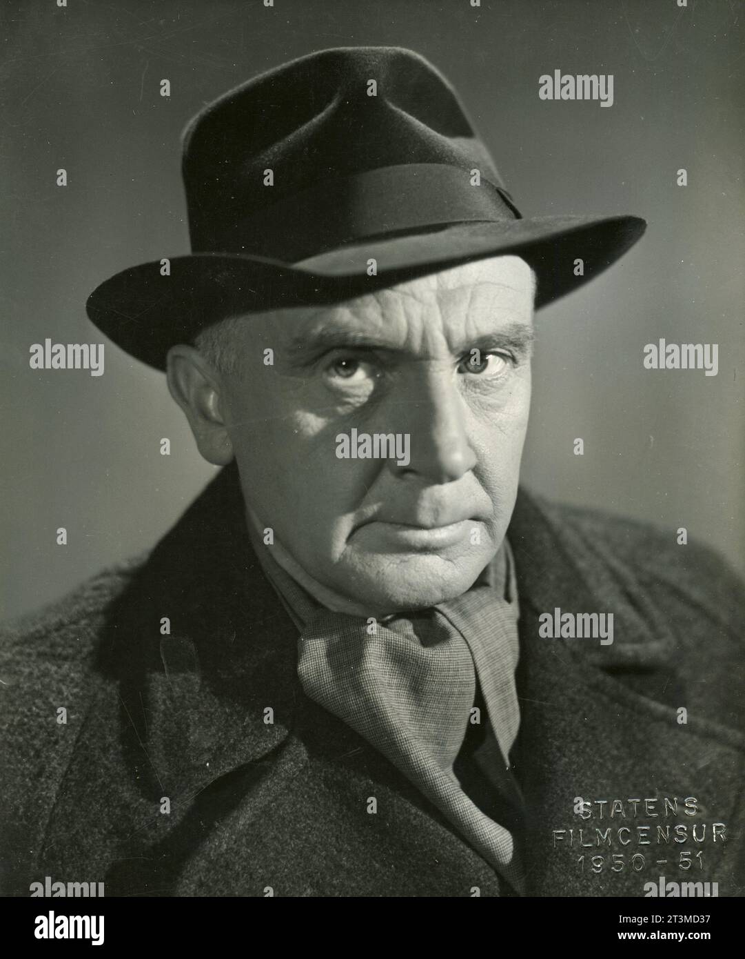 Danish actor Christen Møller in the movie Smedestraede 4, Denmark 1950 ...
