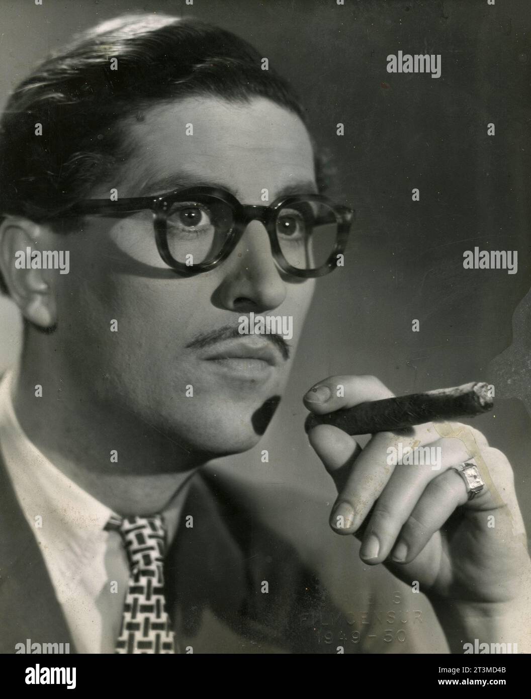 Danish actor Preben Mahrt in the movie Lyn-Fotografen, Denmark 1950 ...