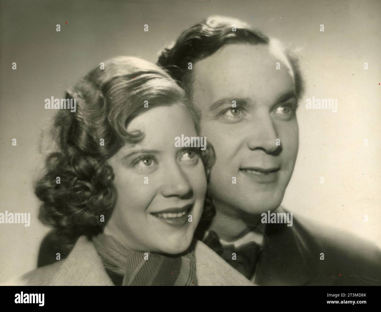 Danish actress Berthe Qvistgaard and actor Sigfred Johansen in the ...