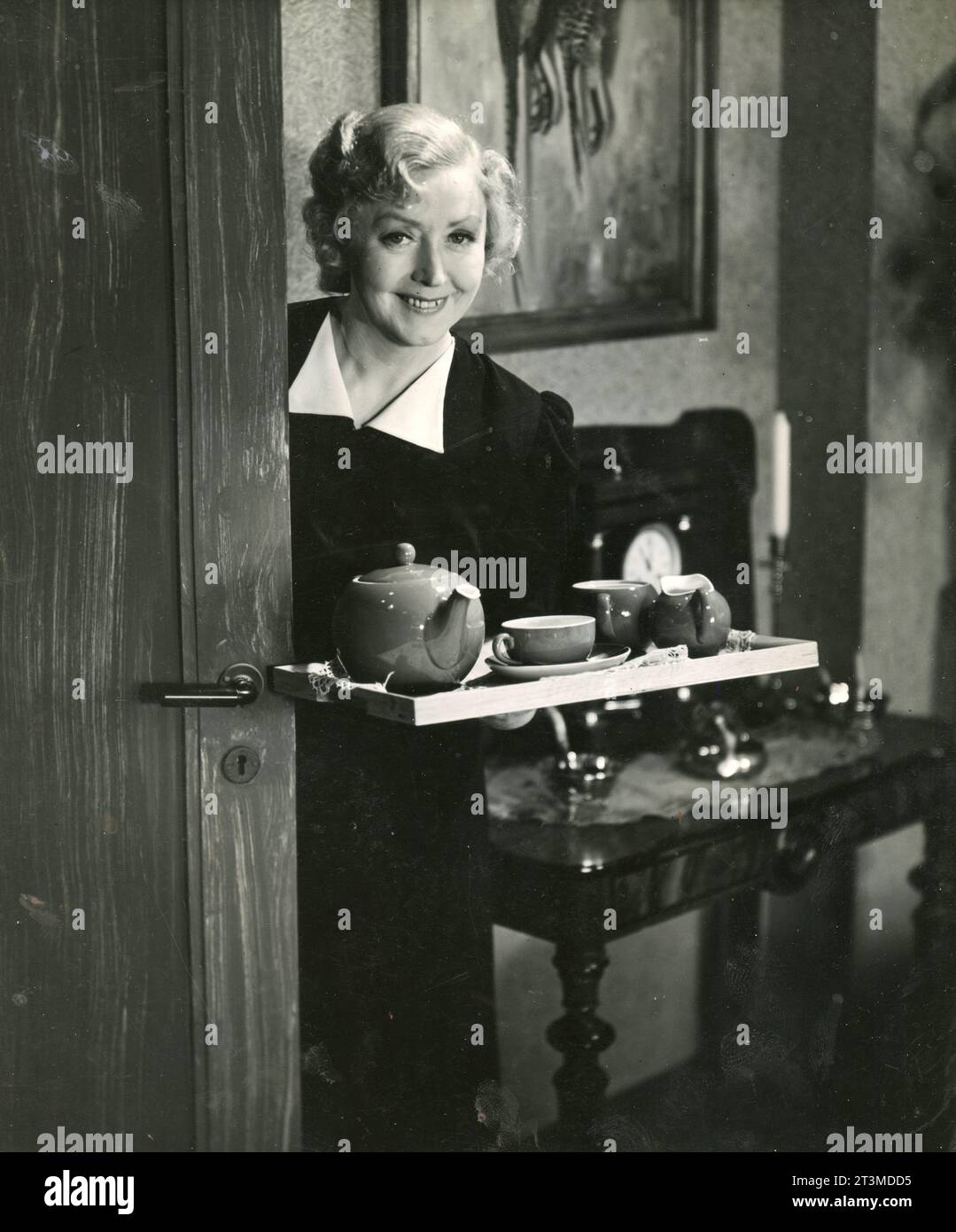 Danish actress Ellen Gottschalch in the movie Far Skal Giftes, Denmark ...