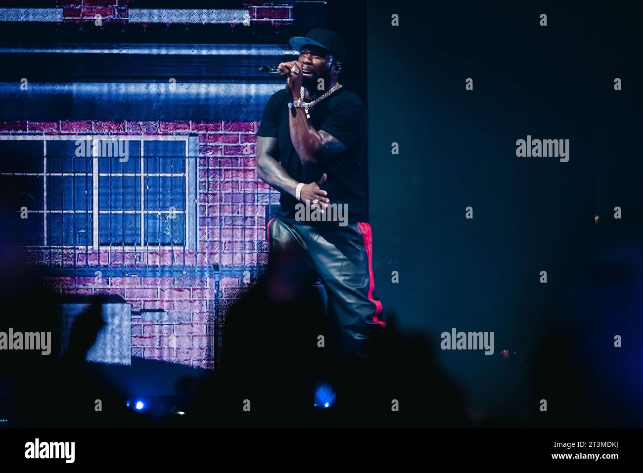 50 Cent performs live during The Final Lap Tour at Mediolanum Forum ...