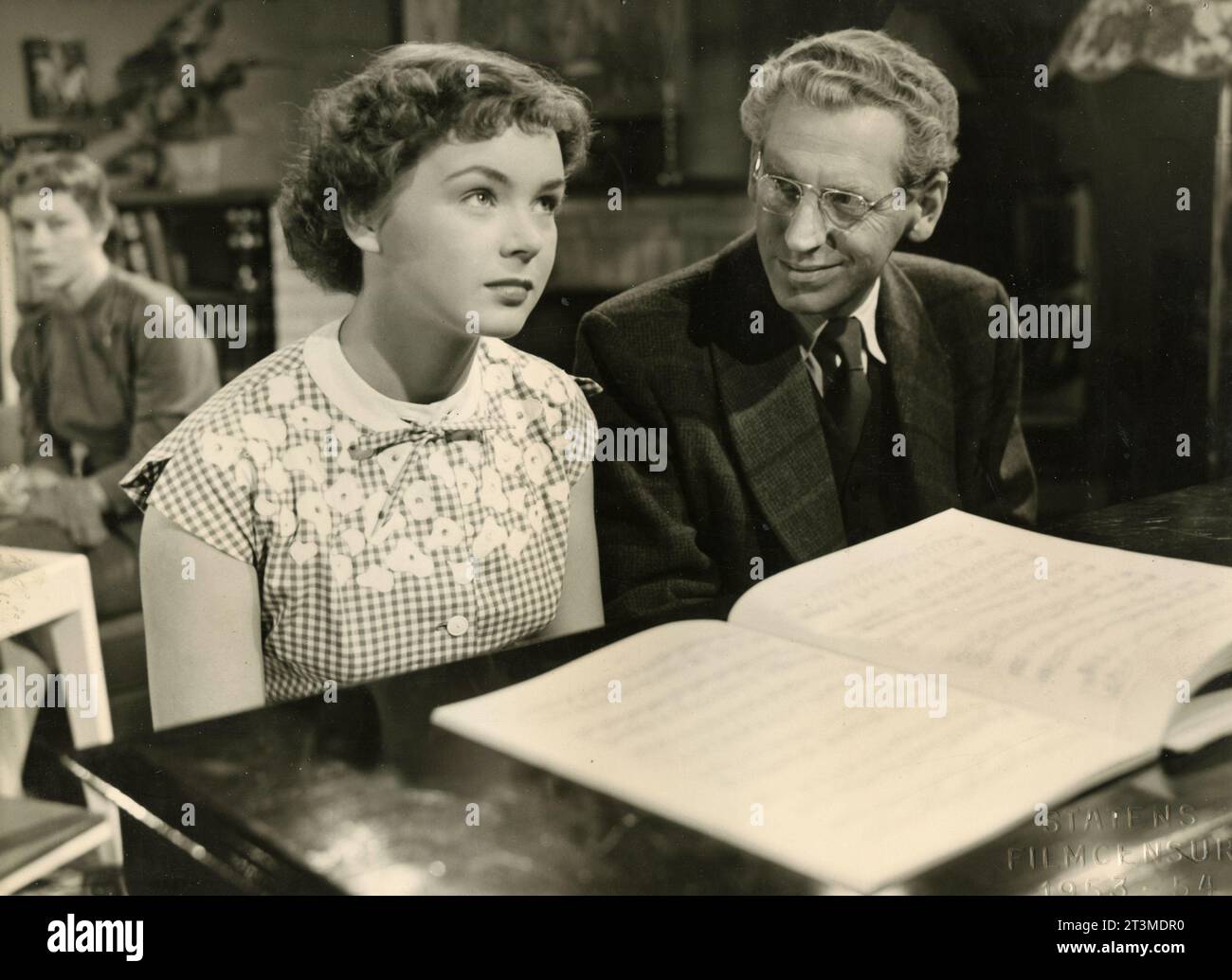 Danish actress Elsebet Knudsen and actor Poul Muller in the movie Det ...