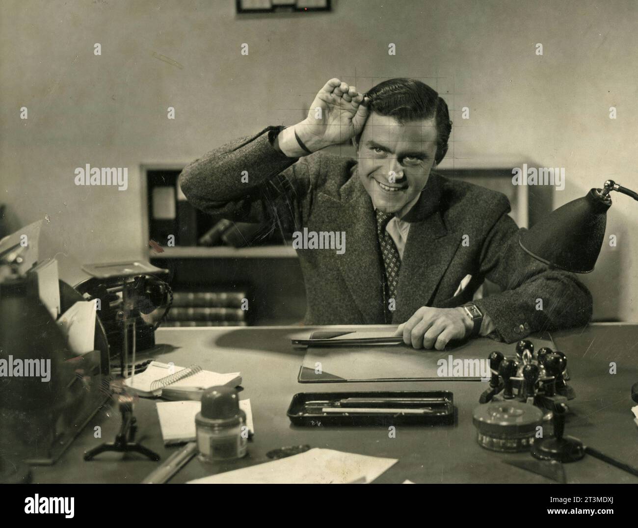 Danish actor Lau Lauritzen in the movie De Tre Maaske Fire, Denmark ...