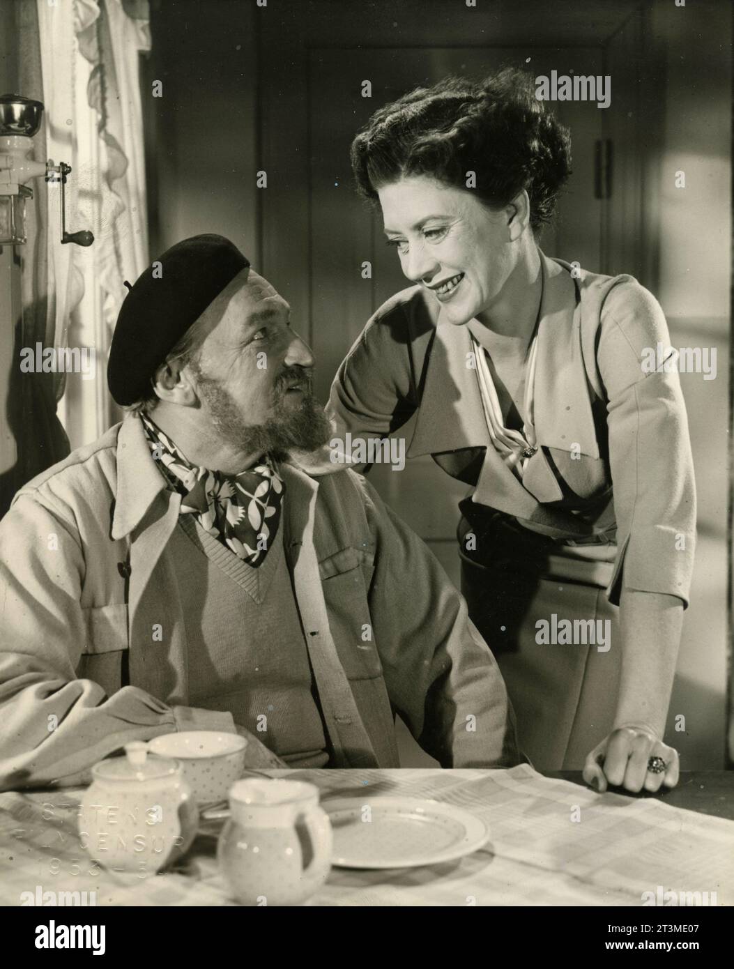 Danish actor Johannes Meyer in the movie Min Søn Peter, Denmark 1953 ...