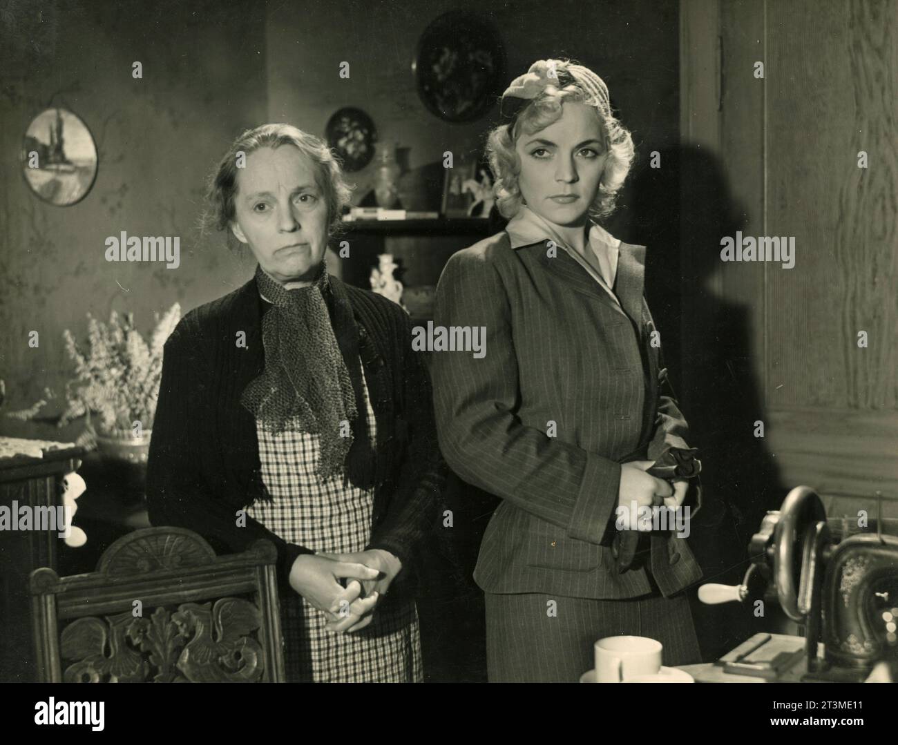 Danish actress Karin Nellemose in the movie Tak fordi du kom, NIck ...