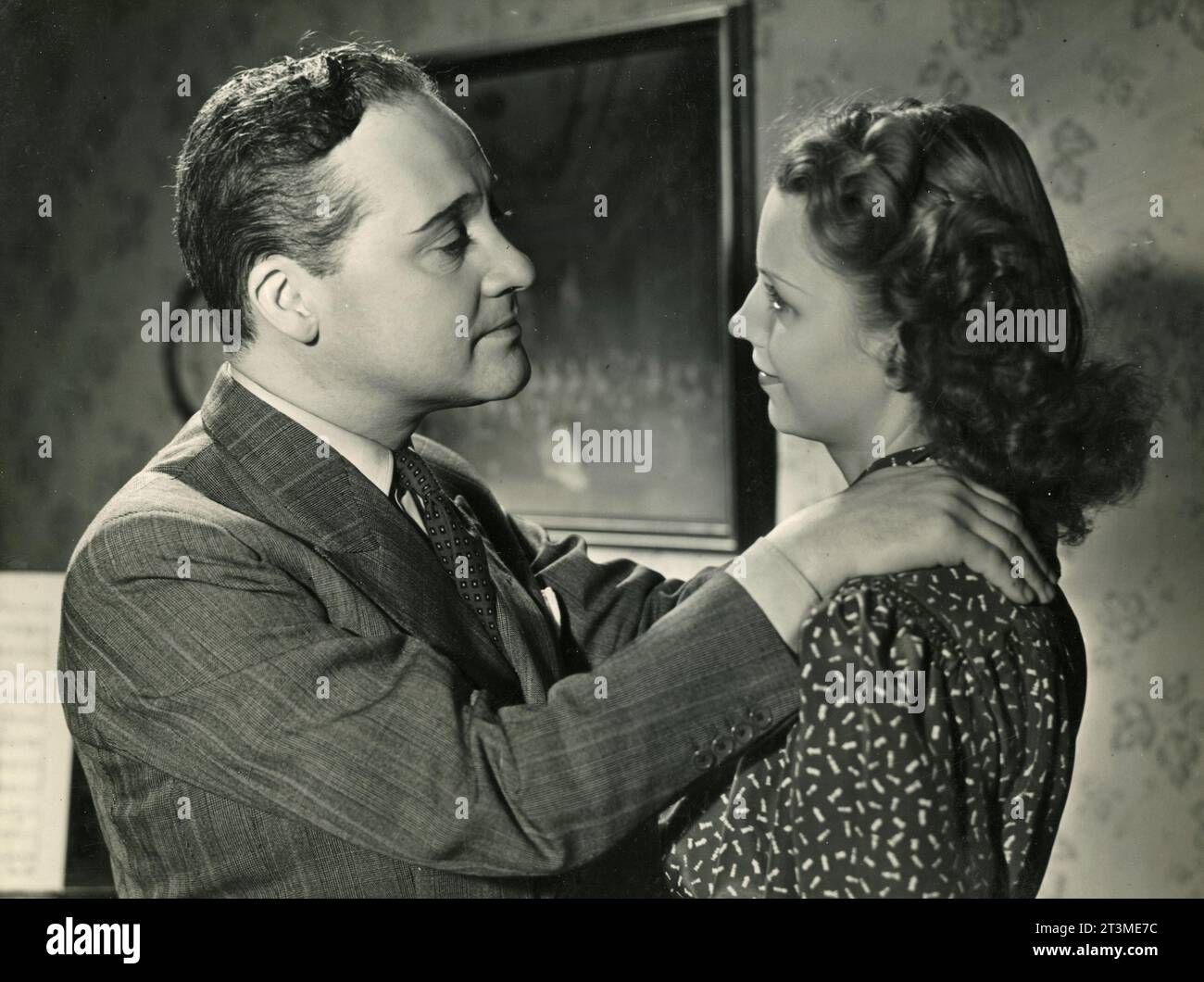 Danish actor Max Hansen and actress Lise Thomsen in the movie ...
