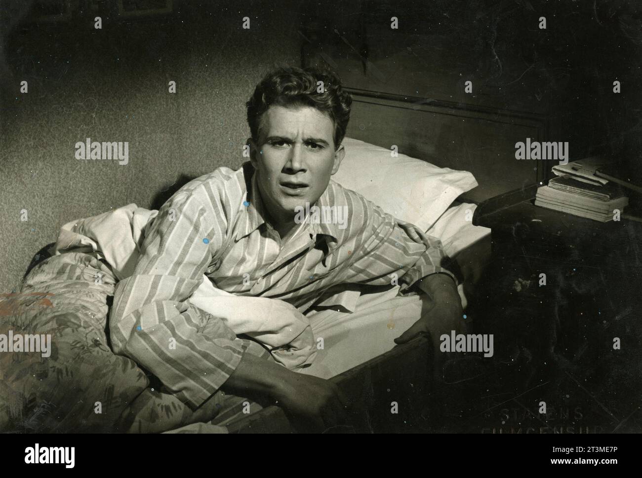 Danish actor Jorgen Reenberg in the movie Ild og Jord, Denmark 1955 ...