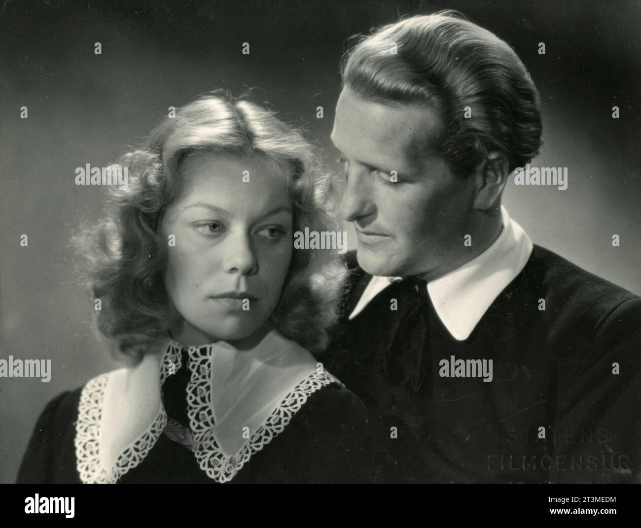 Danish actress Lisbeth Movin and actor Preben Lerdorff Rye in the movie ...