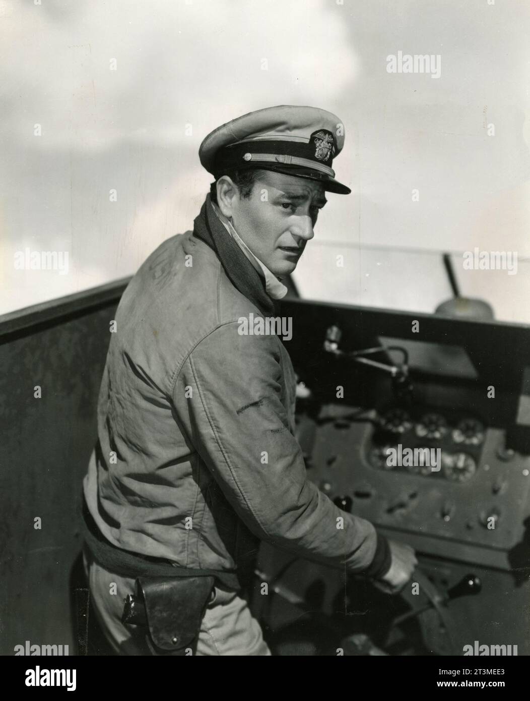 American actor John Wayne in the movie The Sea Chase, USA 1955 Stock ...