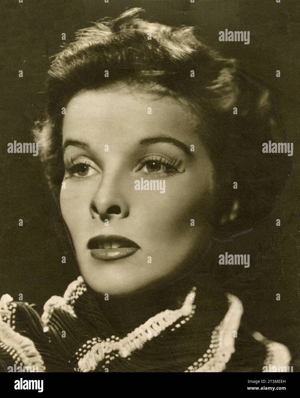 Portrait of American actress Catharine Hepburn, USA 1930s Stock Photo ...