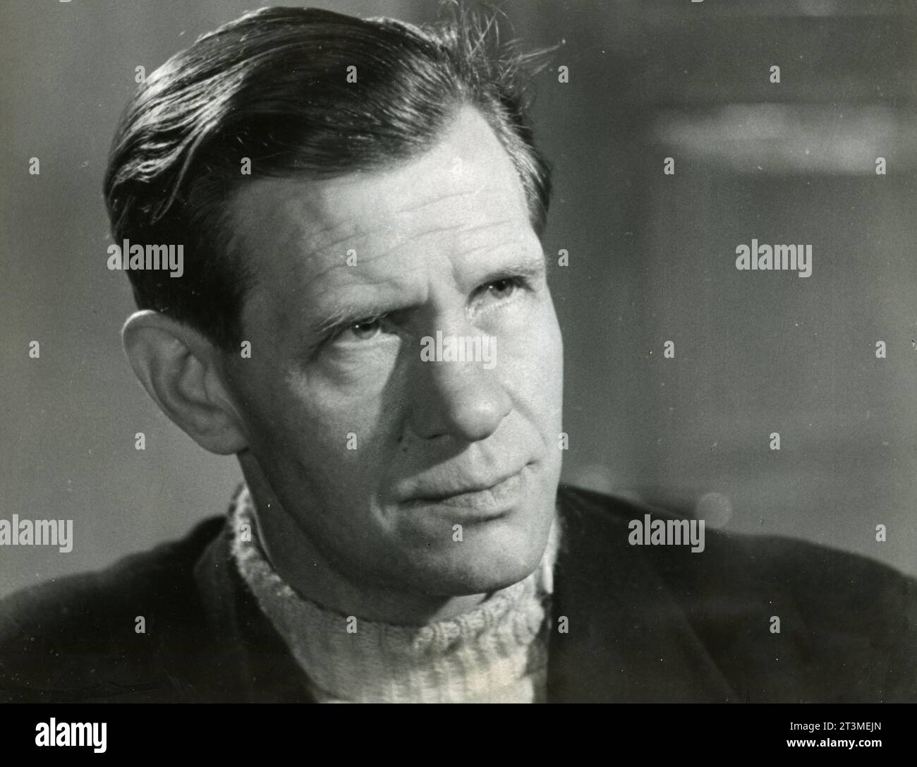 Norwegian sailor Leif Larsen in the movie Suicide Mission, UK 1954 Stock Photo - Alamy