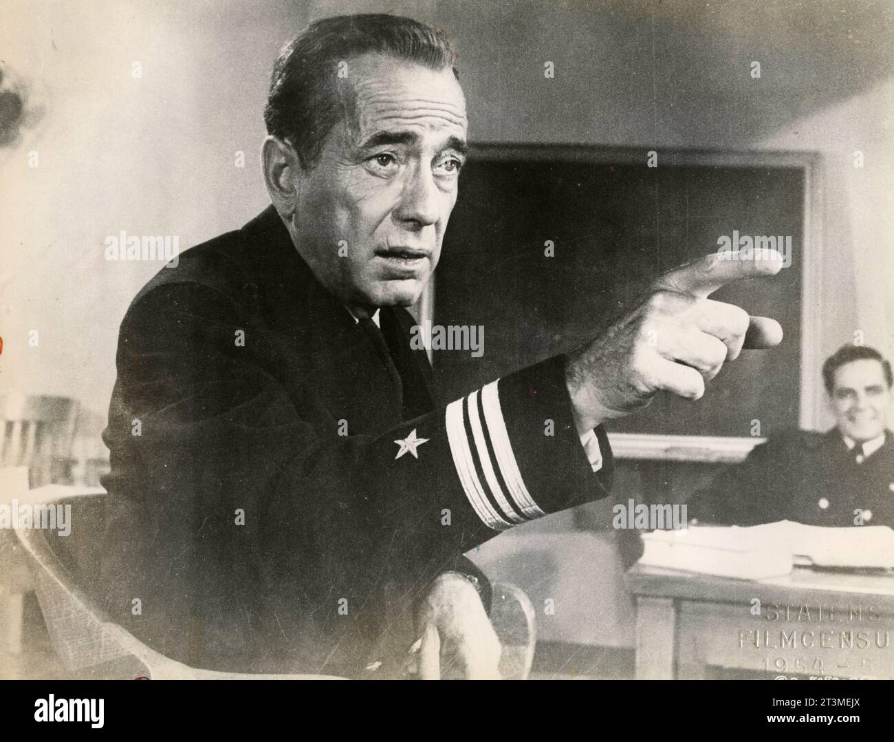 American actor Humprey Bogart in the movie The Caine Mutiny, USA 1954 ...