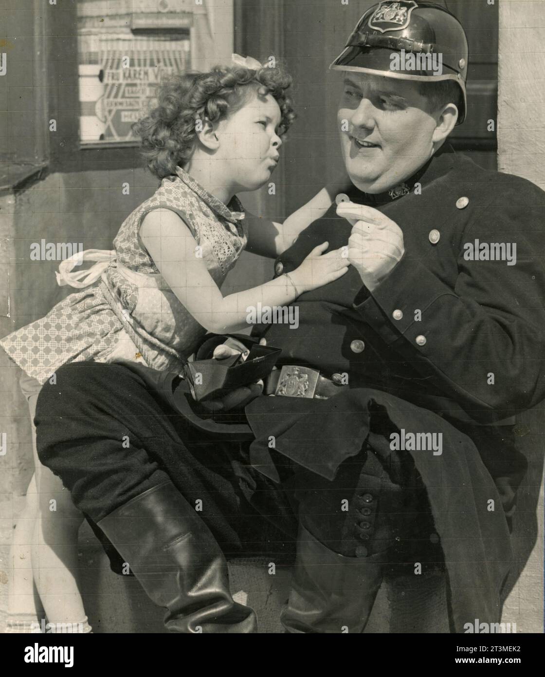 Danish actor Ib Schønberg and child actress Connie Meiling in the movie ...