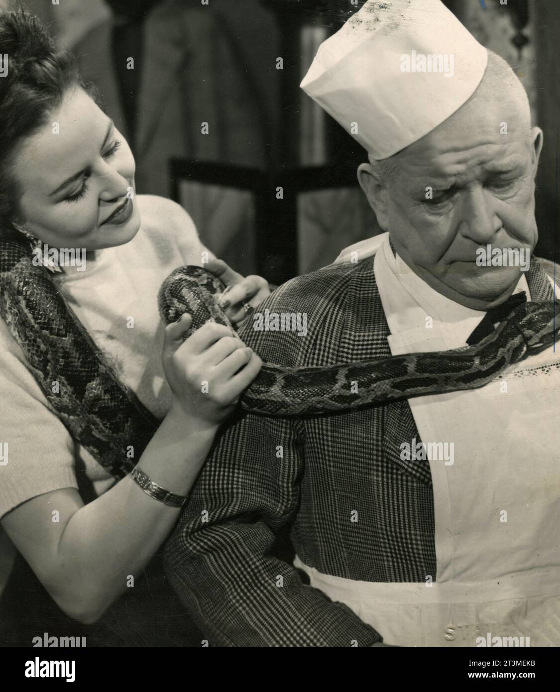 Danish actor Harald Madsen in the movie Calle og Palle, Denmark 1948 ...