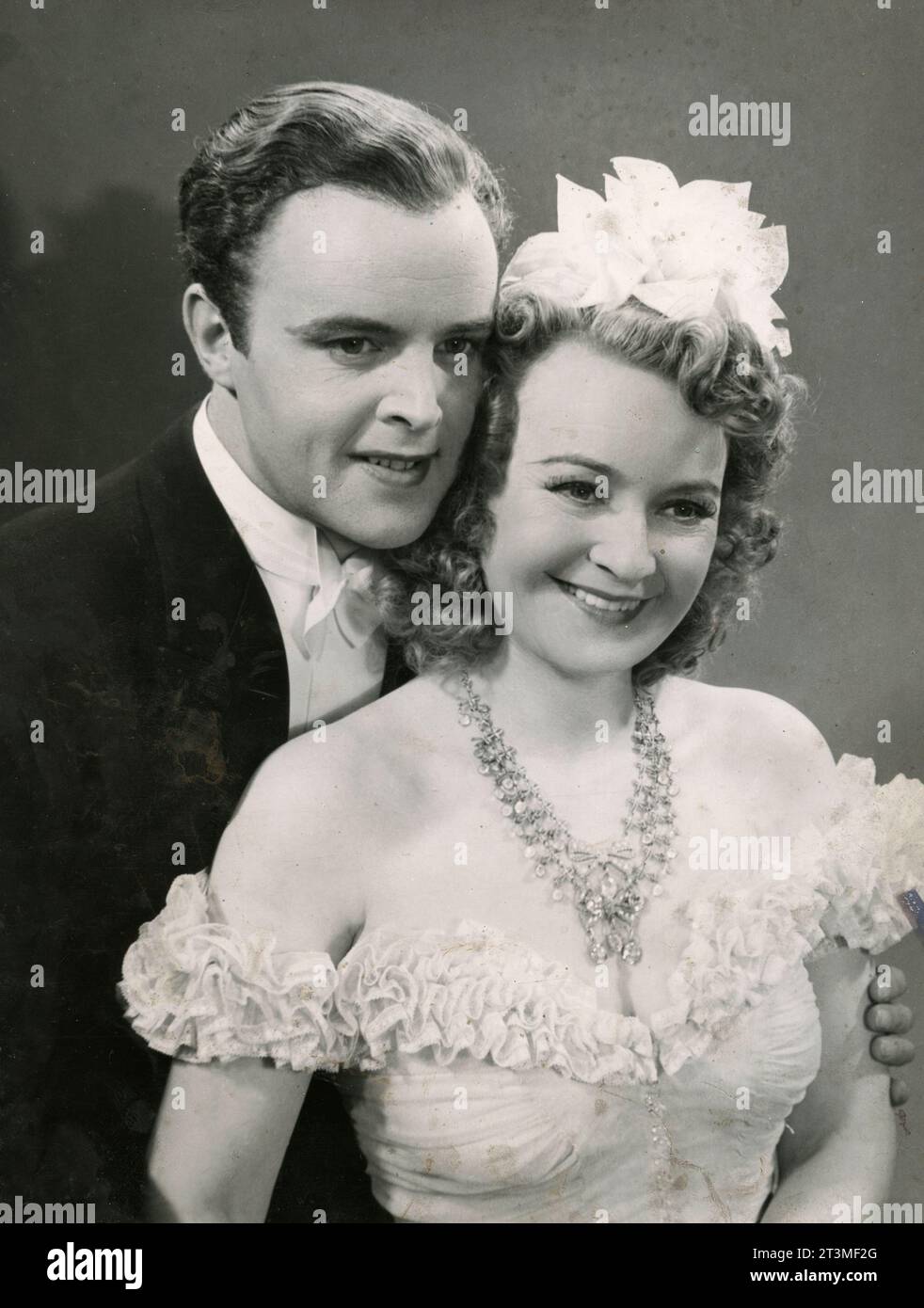 Danish actor Hans Kurt and actress Else Marie Hansen in the movie Man ...