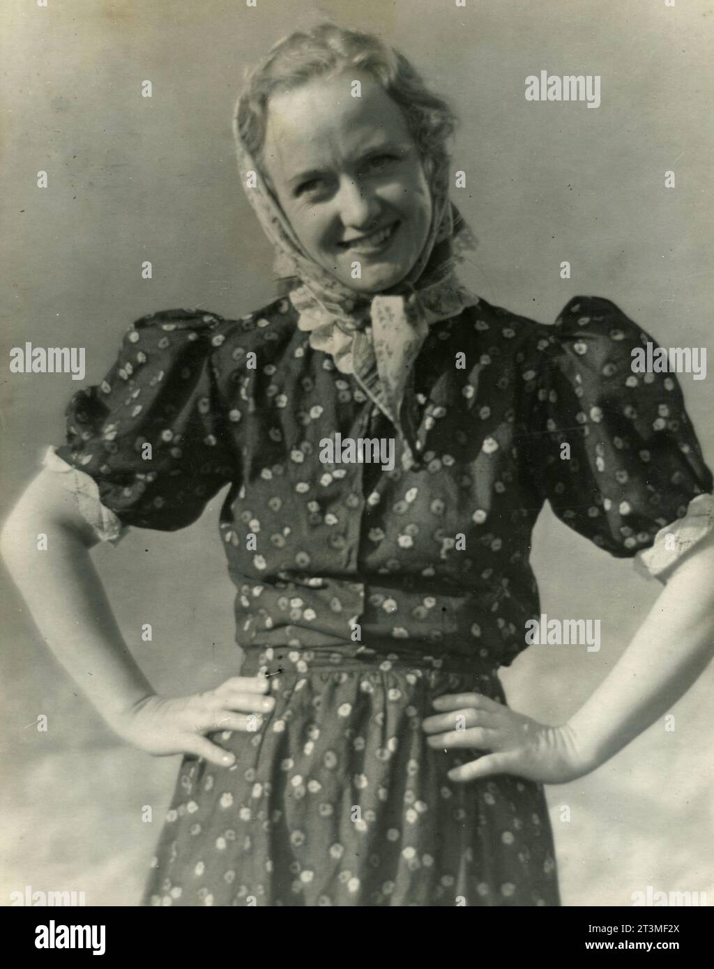 Danish actress Karin Nellemose in the movie Den Mandlige Husassistent ...