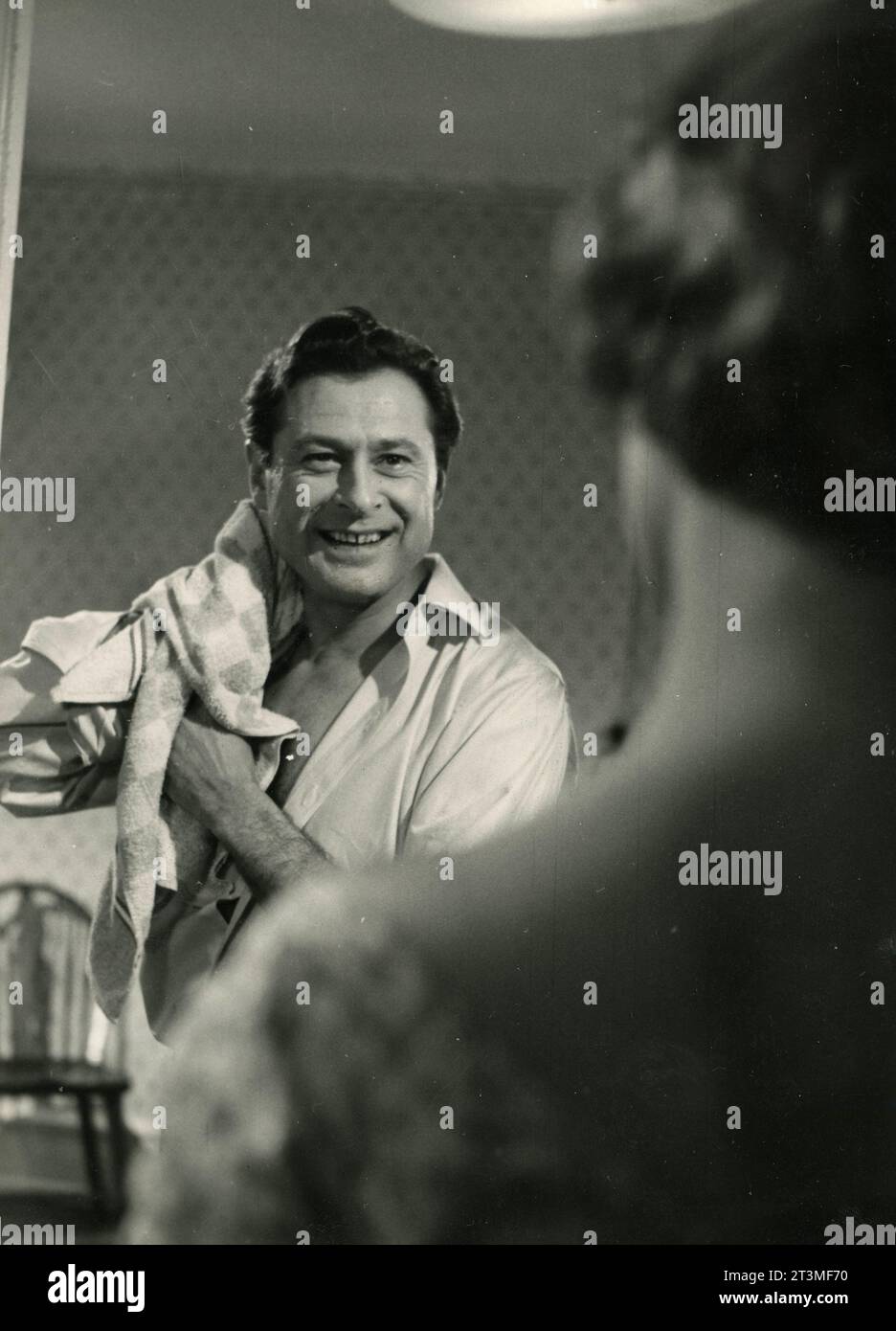 Danish actress Helle Virkner and actor Poul Reichhardt in the movie ...