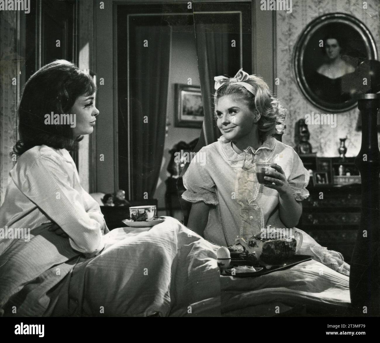 Danish actresses Malene Schwartz and Lone Hertz in the movie The Castle ...