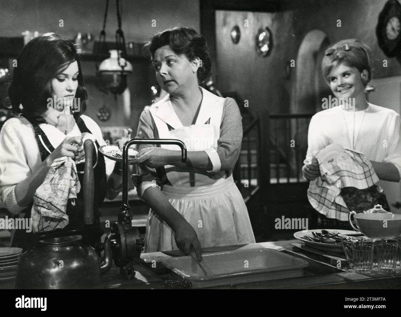 Danish actresses Malene Schwartz and Lone Hertz in the movie The Castle ...