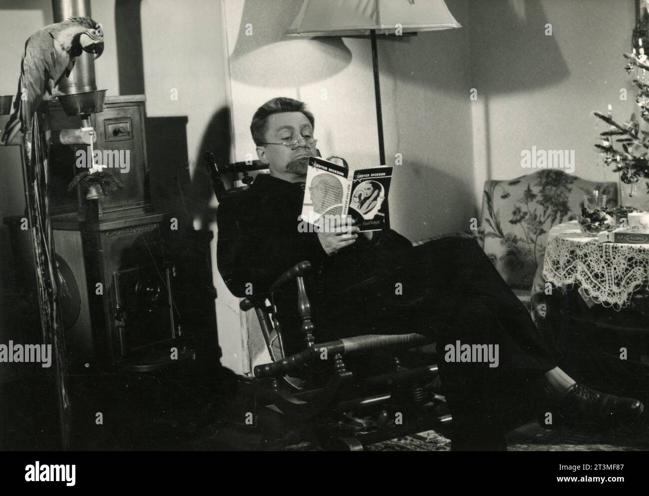 Danish actor Helge Kjaerulff-Schmidt in the movie Skovridergaarden ...