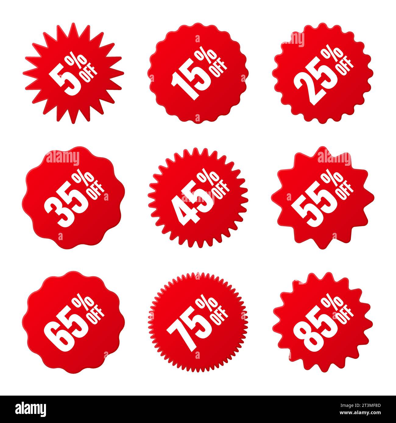 Price tags collection, special offer or shopping discount label with ...