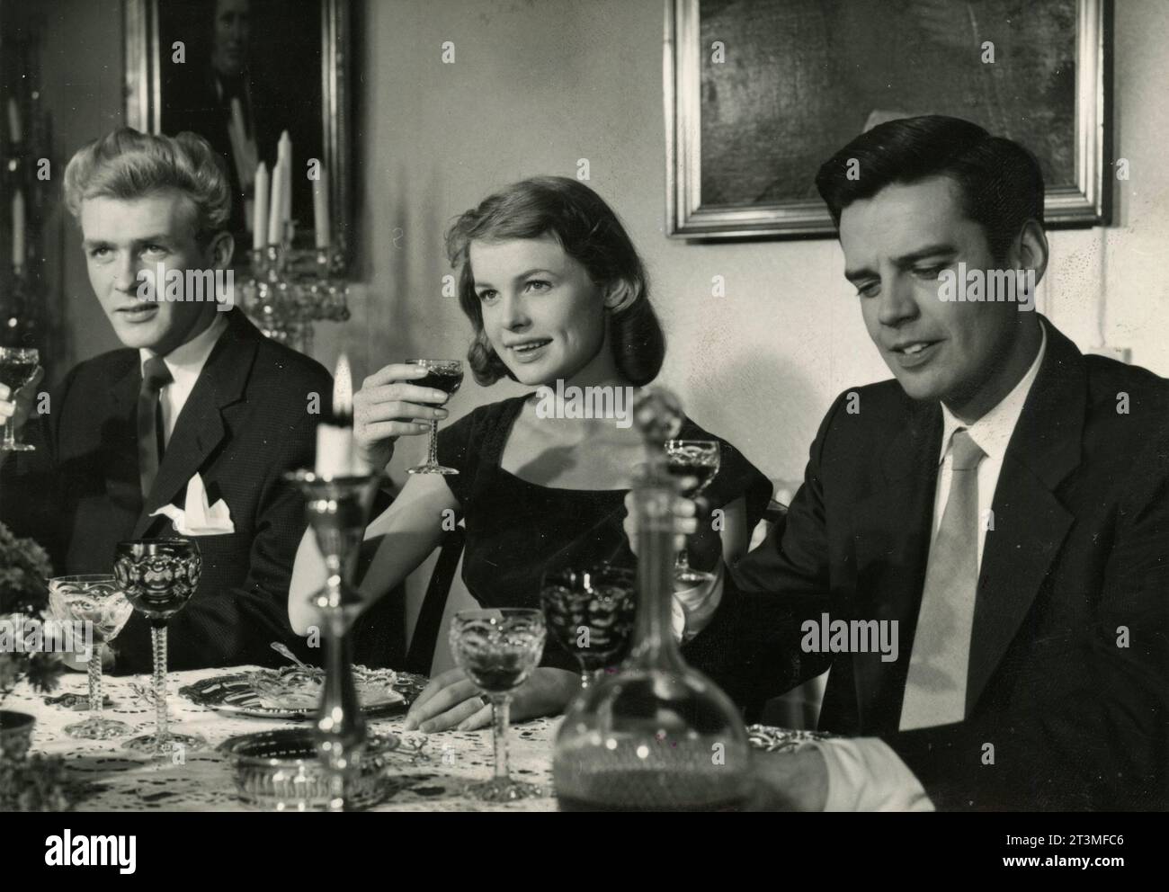 Danish actors Henrik Wiehe, Klaus Pagh, and Ghita Nørby in the movie ...